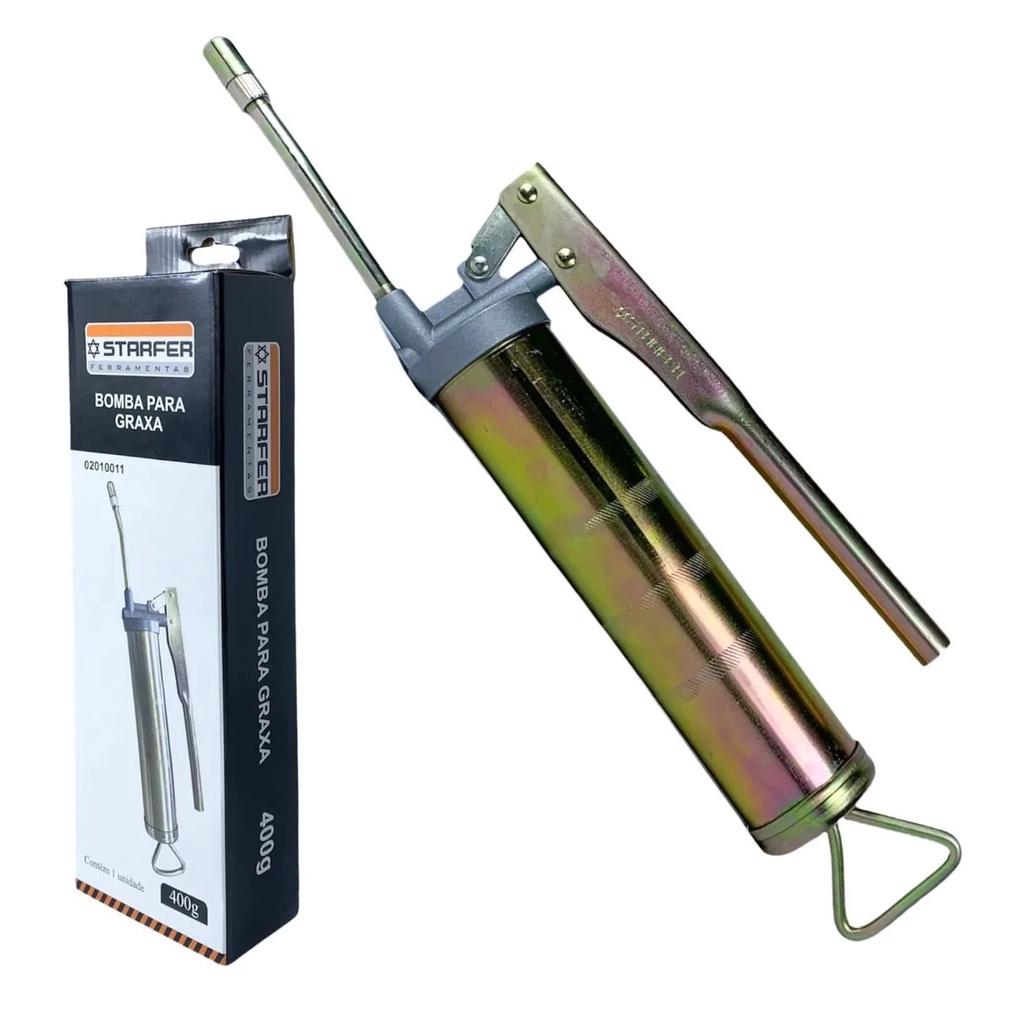 Engraxadeira Manual de Graxa Bomba Graxeira com Bico, Capacidade 400 ...