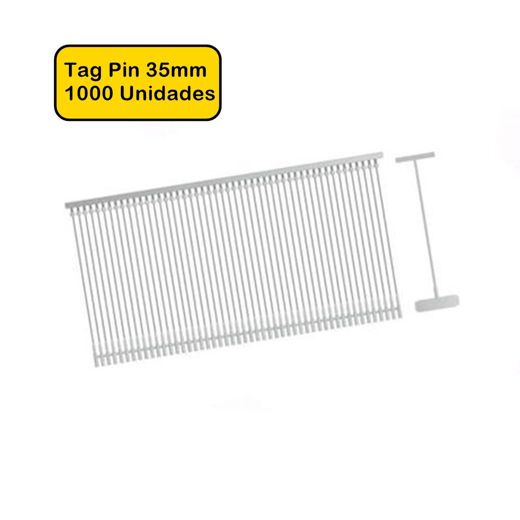 Pino Tag Pin Para Fixação De Etiquetas De 35mm Ou 25mm Com 1000 ...