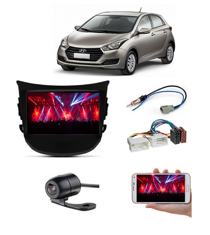 Mp5 Central Multimidia Moldura 2 Din Hb20 2012 2013 2014 + Camera | Shopee Brasil