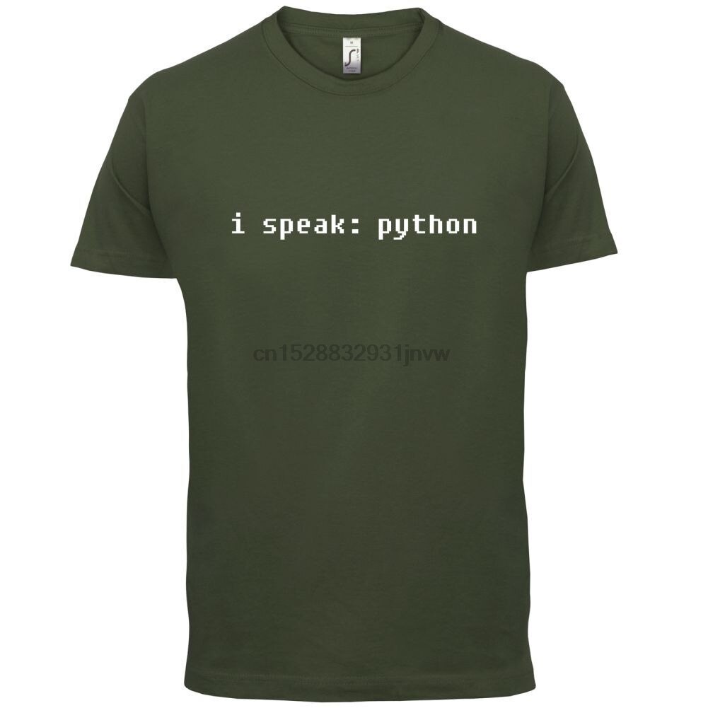 I Speak Python-Camiseta Para Homens-Código De Programação De ...