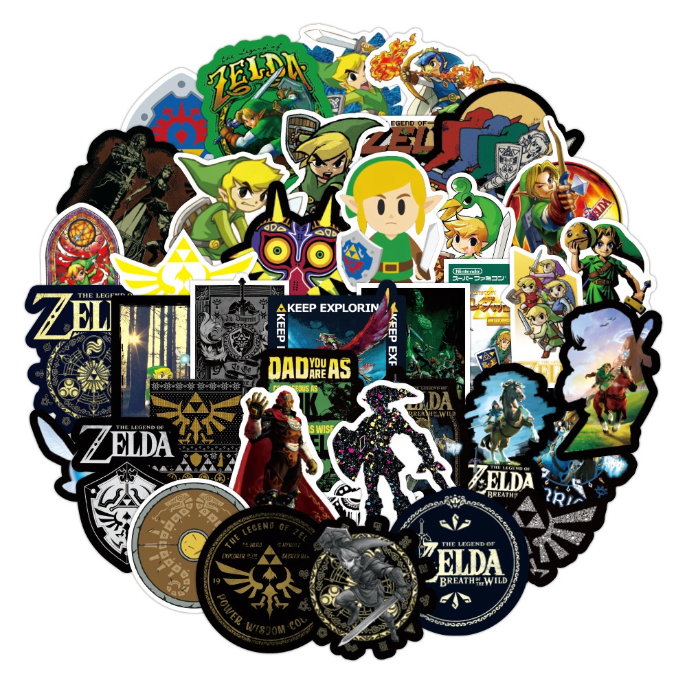 Stickers A Prova d'Água The Legend of Zelda (Aleatórios) | Shopee Brasil