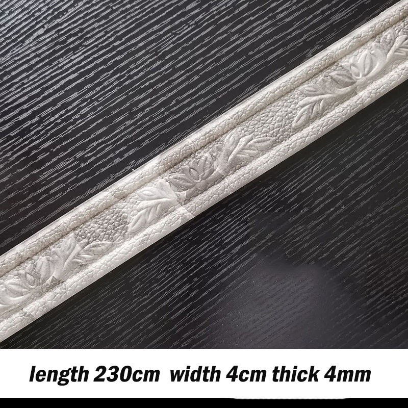 Adesivo De Parede 2.3m 3d Com Borda De Parede Auto-Adesiva À Prova D 'Água | Shopee Brasil