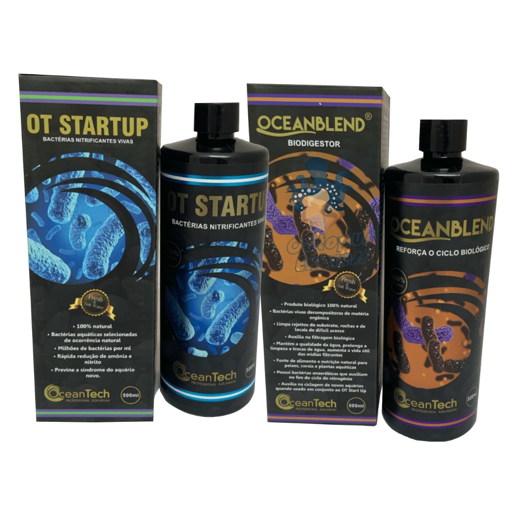Kit Oceantech - StartUp 500ml + Ocean Blend 500ml | Shopee Brasil