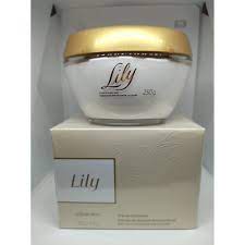 Creme Acetinado Hidratante Desodorante Corporal Lily 250g | Shopee Brasil