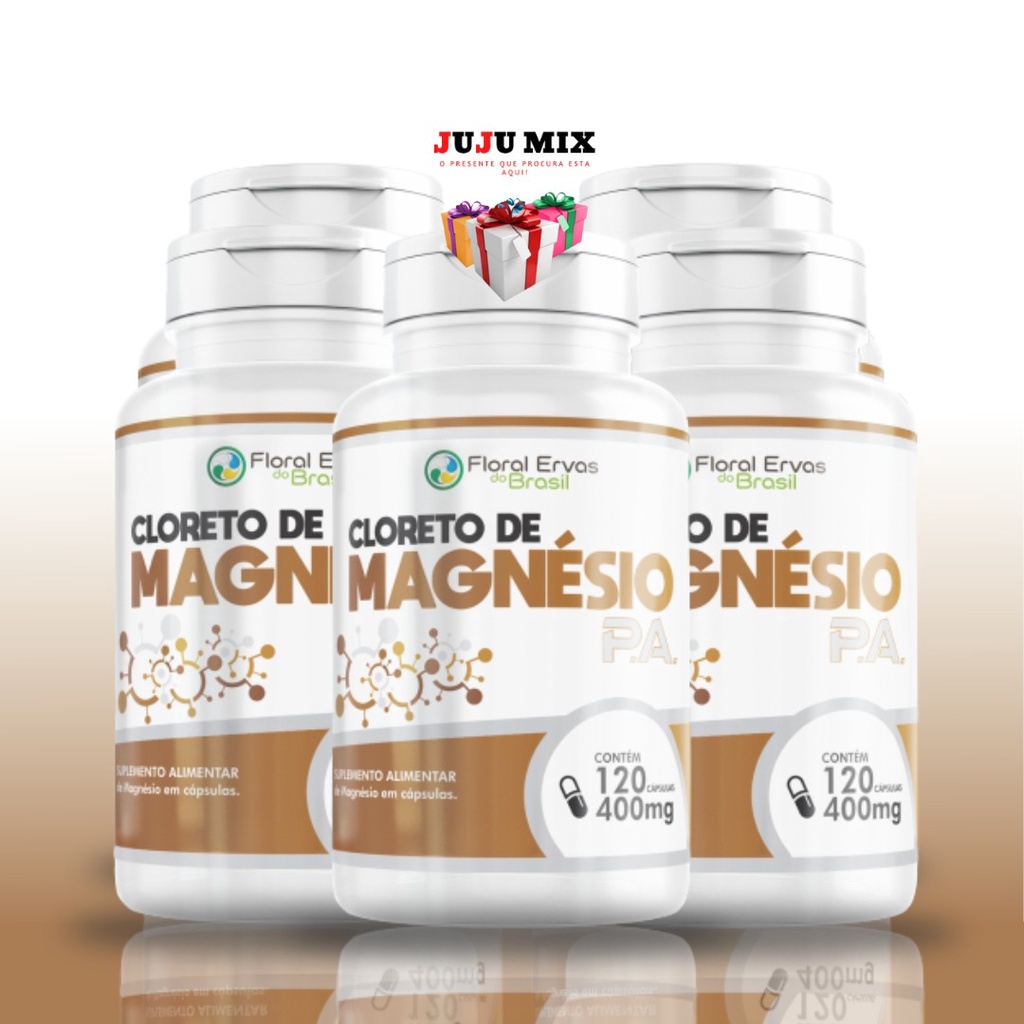 Cloreto de Magnésio PA 120 Cápsulas | Shopee Brasil