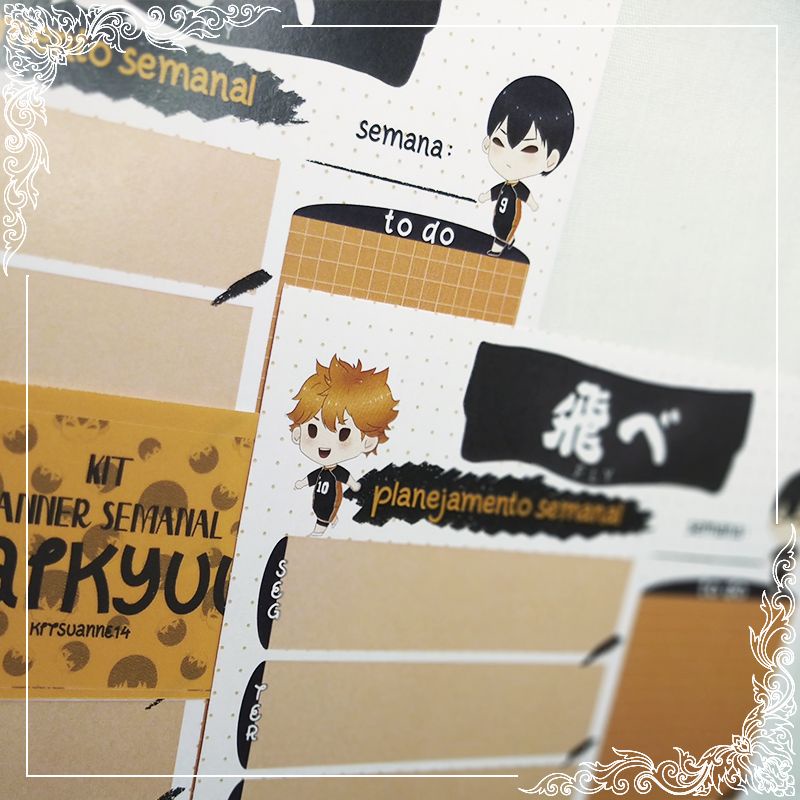 Planner Semanal Haikyuu!! Times - Karasuno, Nekoma, Aoba Johsai/Seijoh ...