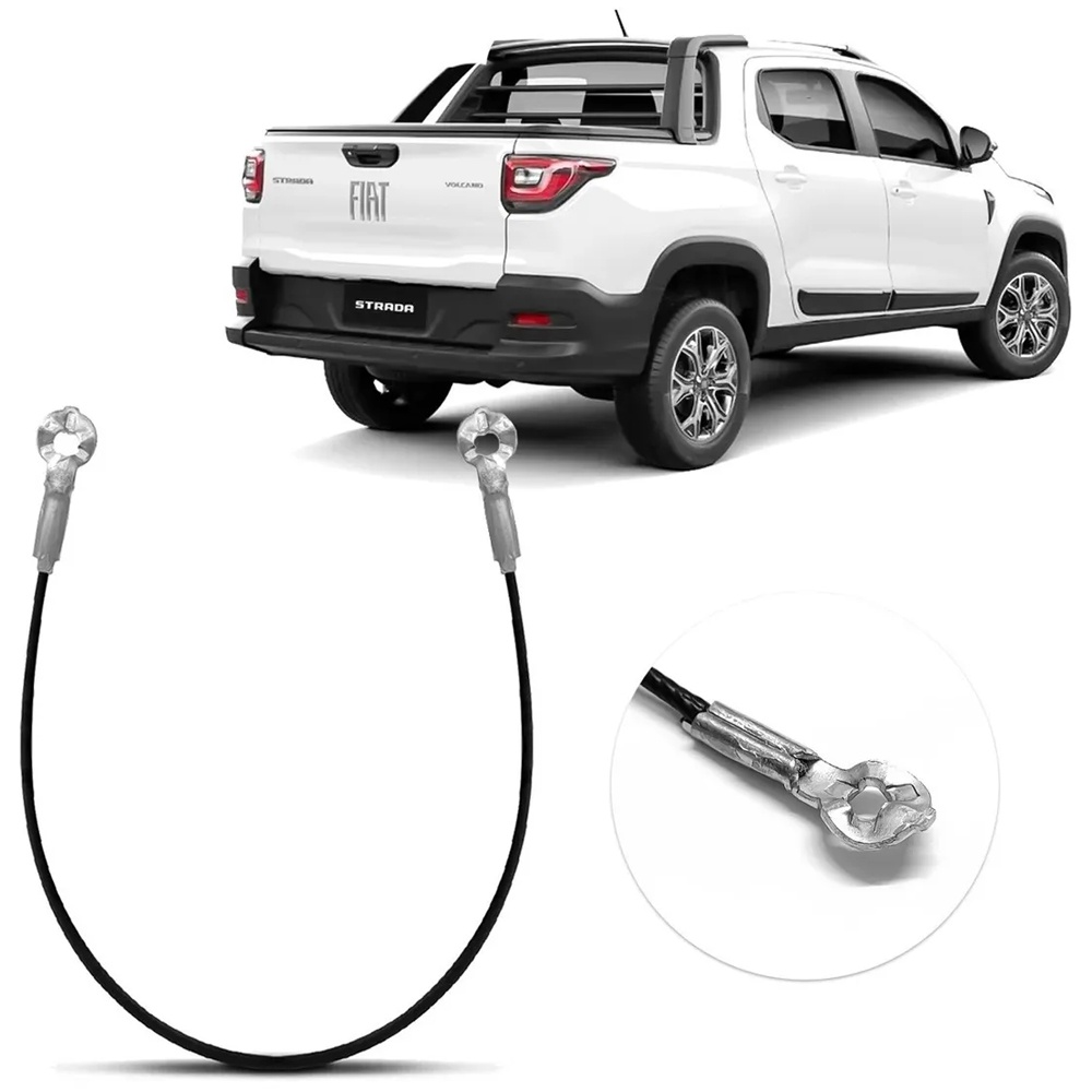 Cabo Aço Tampa Caçamba Traseira Fiat Strada 2021 Reforçado | Shopee Brasil