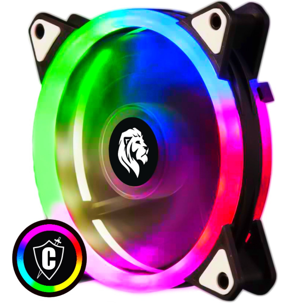 Cooler Fan Game Led RGB 120mm 12cm Gabinete Ventoinha Cpu | Shopee Brasil