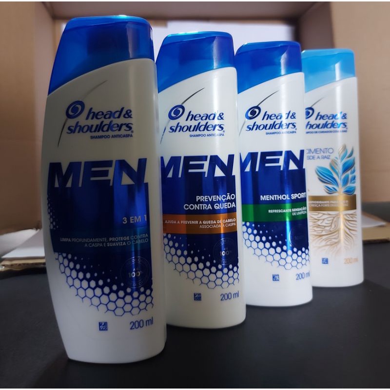 Shampoo Anti Caspa Head & Shoulders Men Limpa Profundamente Protege ...