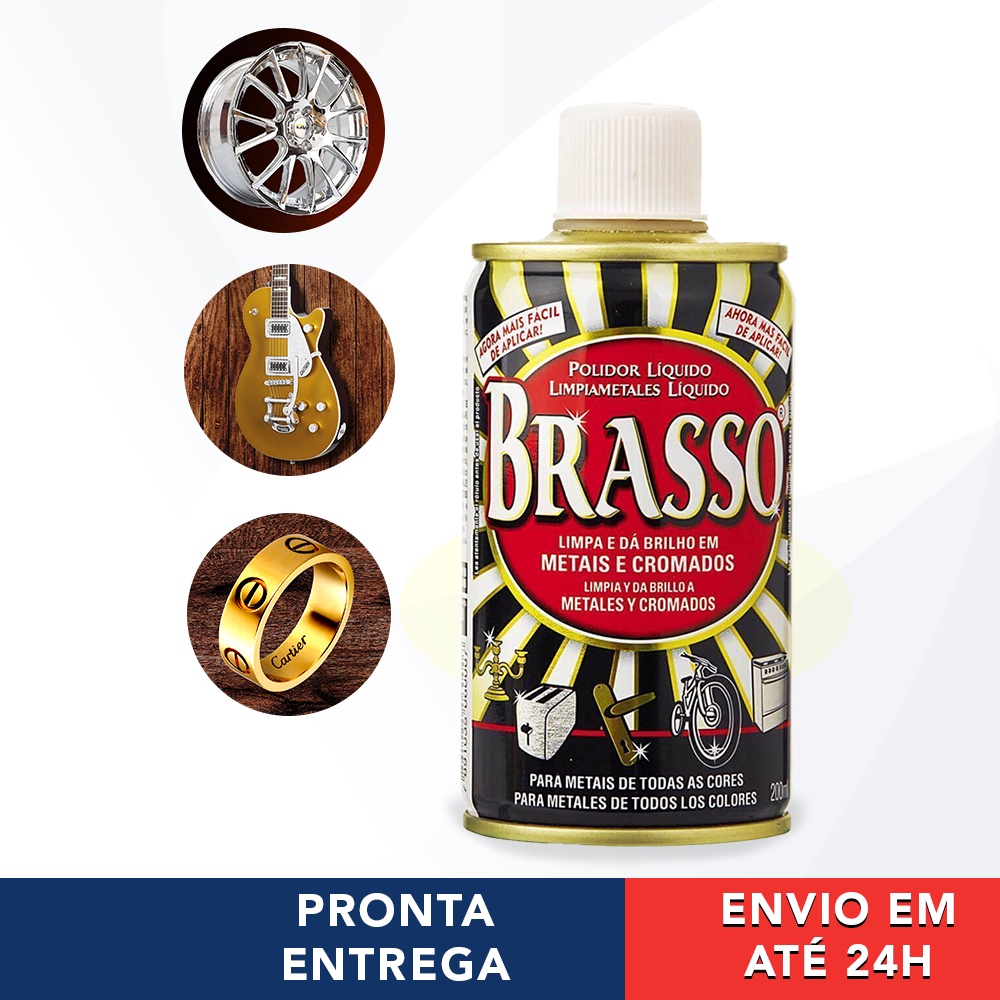 Polidor De Metais Líquido Brasso Automotivo Instrumentos Shopee Brasil