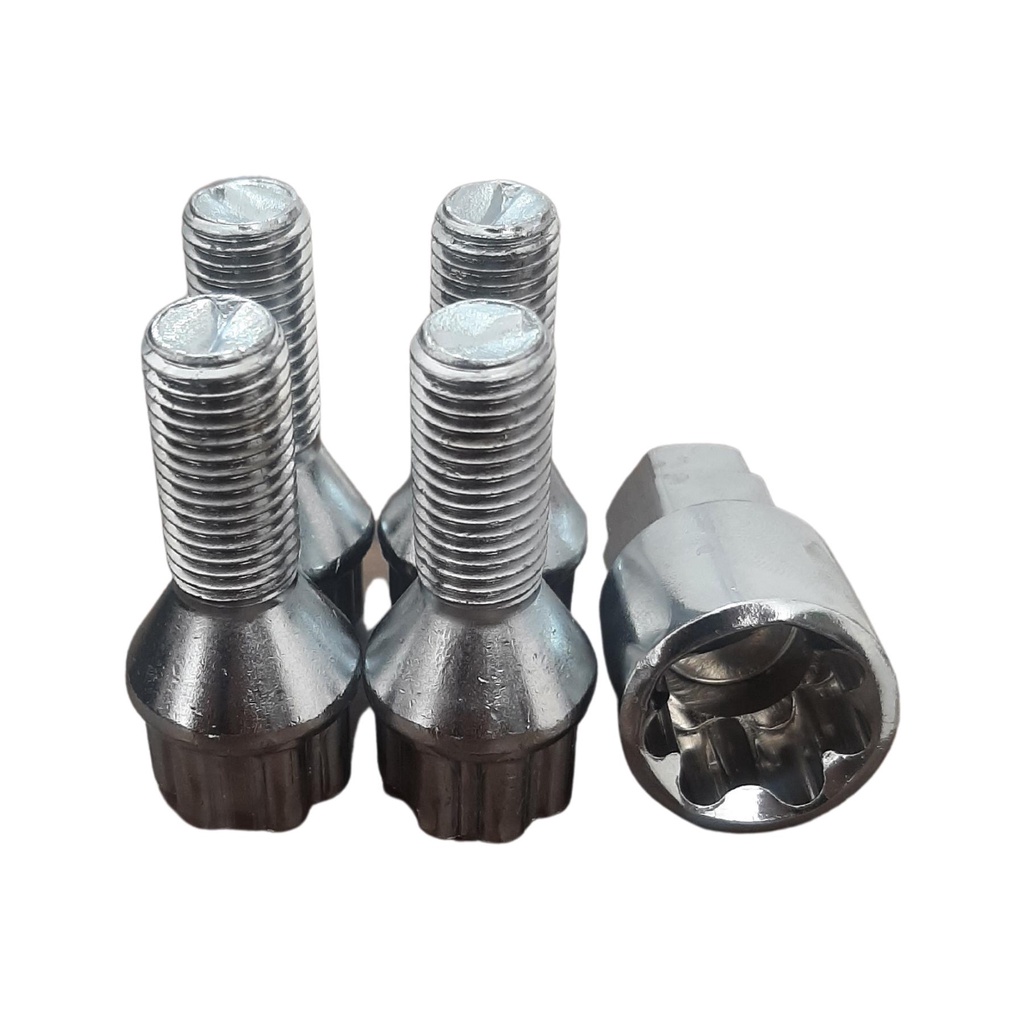 Jogo Parafuso Roda Antifurto Rosca 12x1,5m Vw Gol G1 G2 G3 G4 G5 | Shopee Brasil