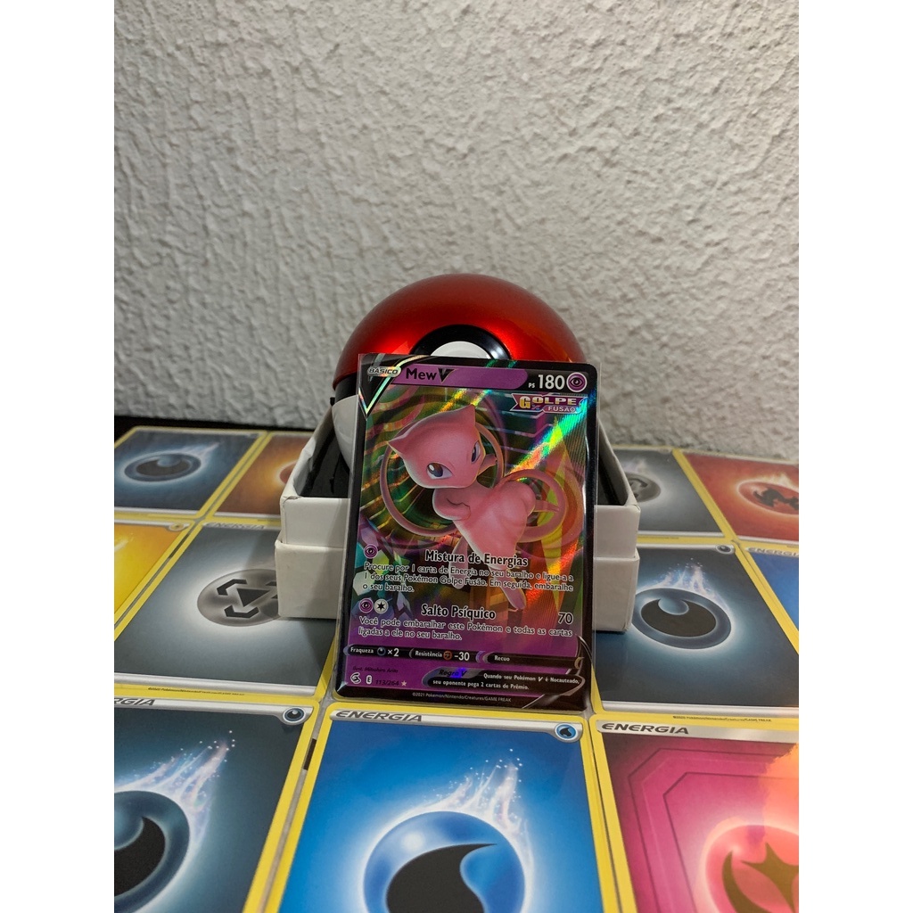 Carta Pokemon Mew V Ee8 Golpe Fusão Shopee Brasil