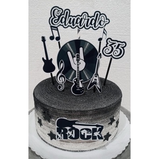 Topo de bolo Rock!! | Shopee Brasil