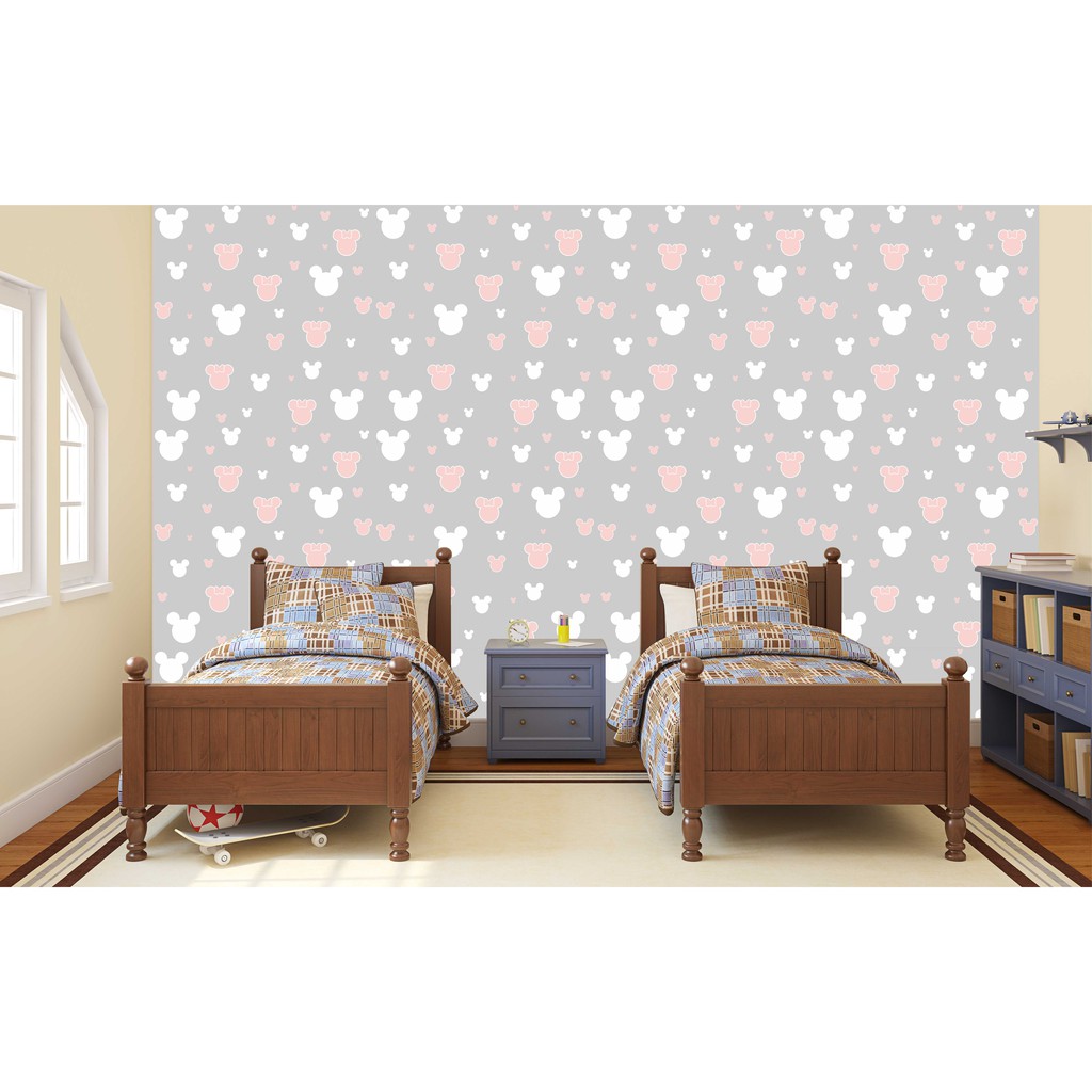 Papel de Parede Adesivo Decorativo 002 Cinza com Rose Rolo de 300cm X ...