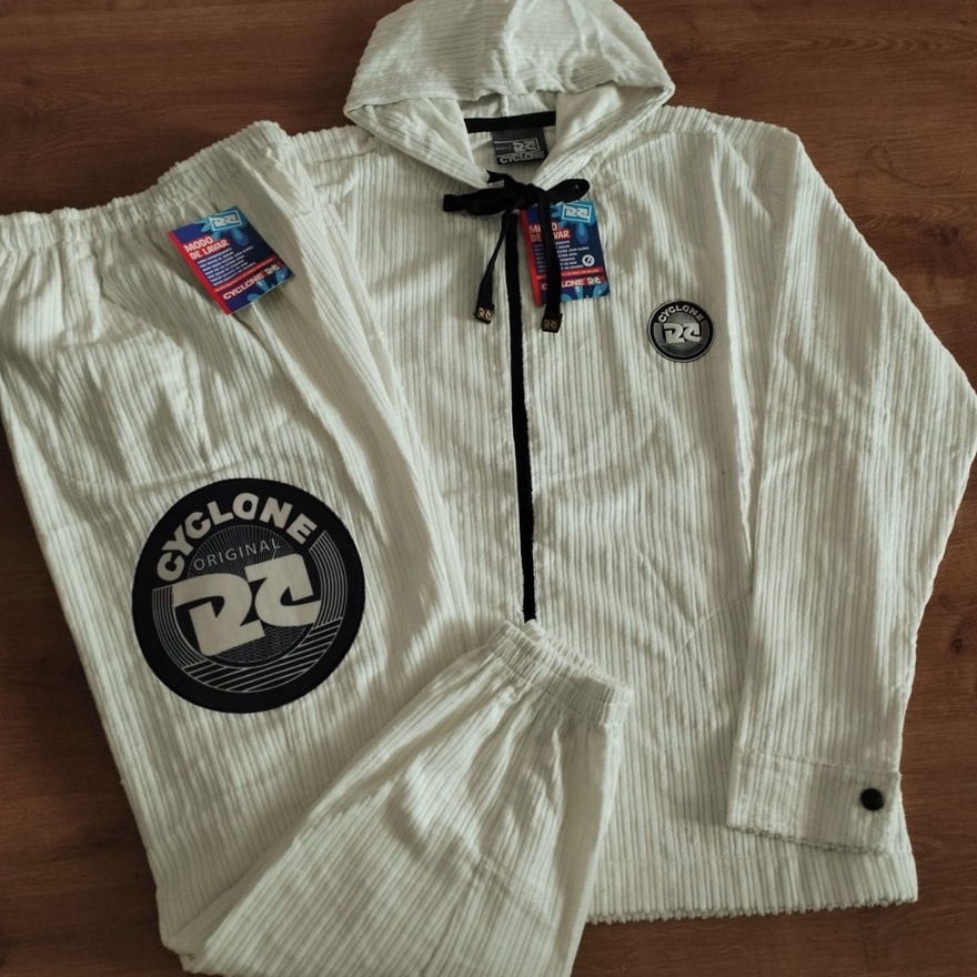 CONJUNTO CYCLONE DE VELUDO JAQUETA + CALÇA | Shopee Brasil