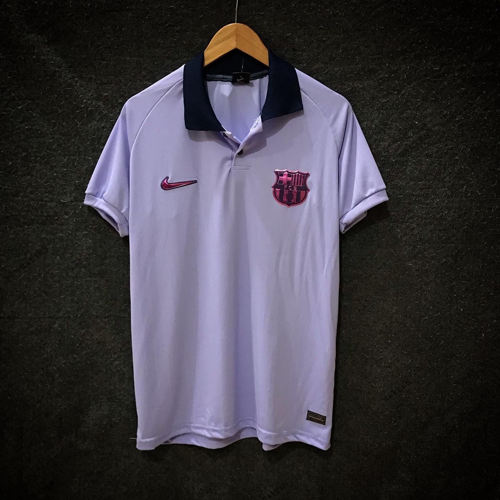 Camisa Polo Barcelona Roxa Masculina 2022 | Shopee Brasil