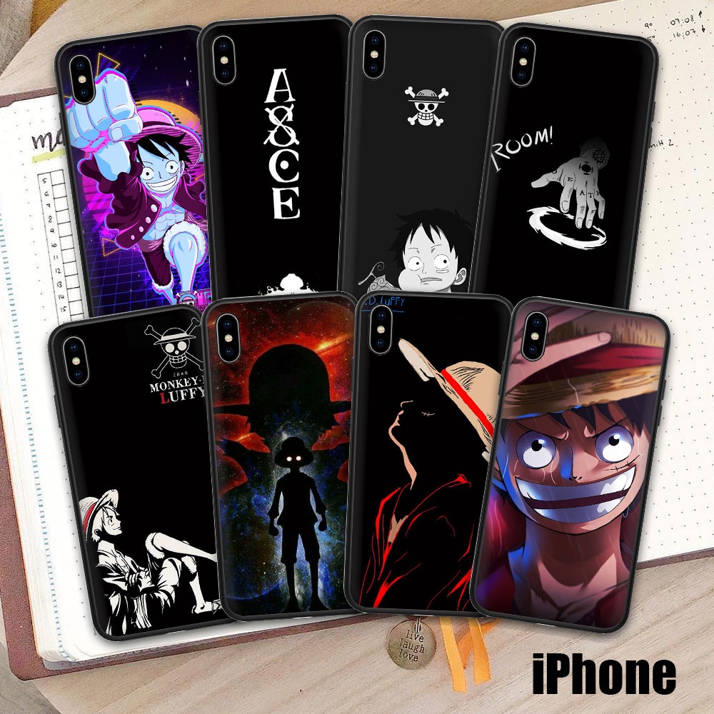 Capa De Celular Flexível Anime One Piece 8l3 Para iPhone 11 Pro Max/X ...