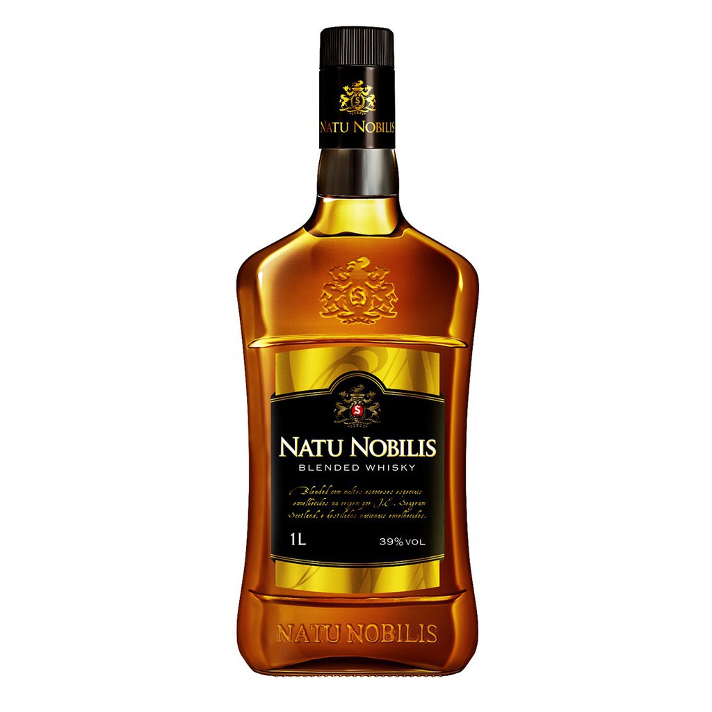 Whisky Nacional Natu Nobilis Garrafa 1L | Shopee Brasil
