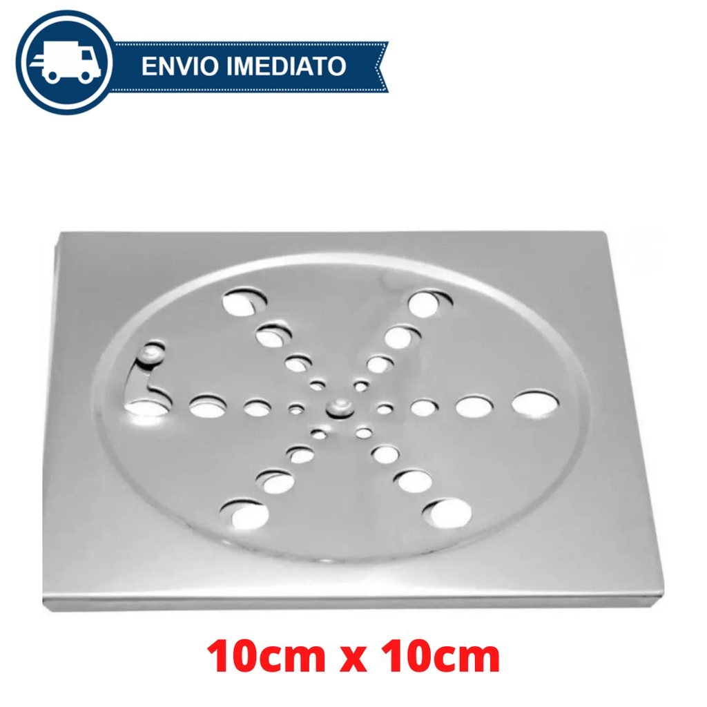 Ralo Inox Para Banheiro Quadrado com abre e fecha 10cm x 10cm | Shopee ...