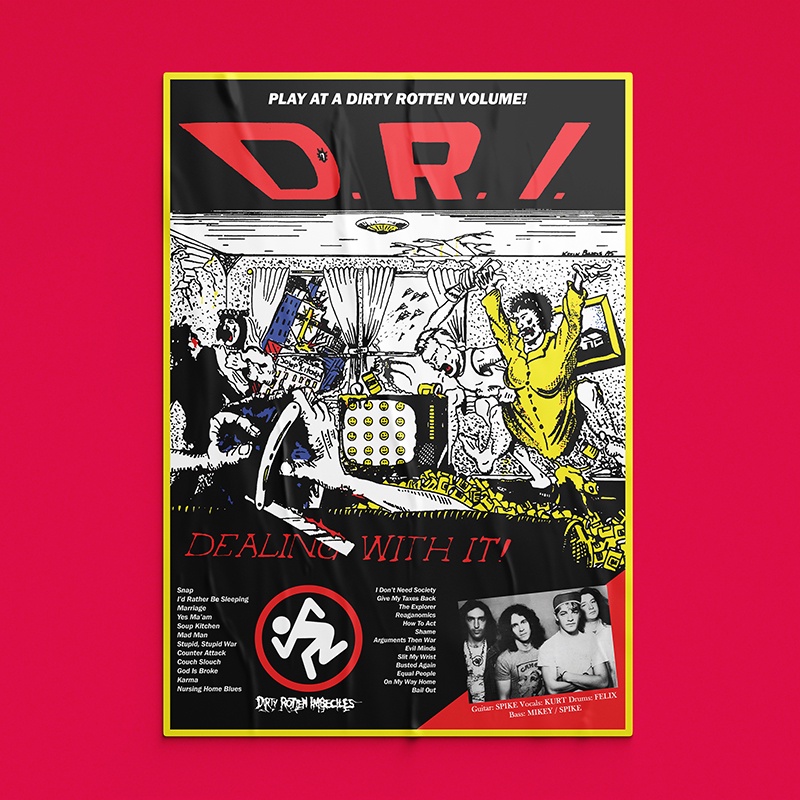 Poster D.R.I. - Dealing WIth It! / Tamanho A3 | Shopee Brasil