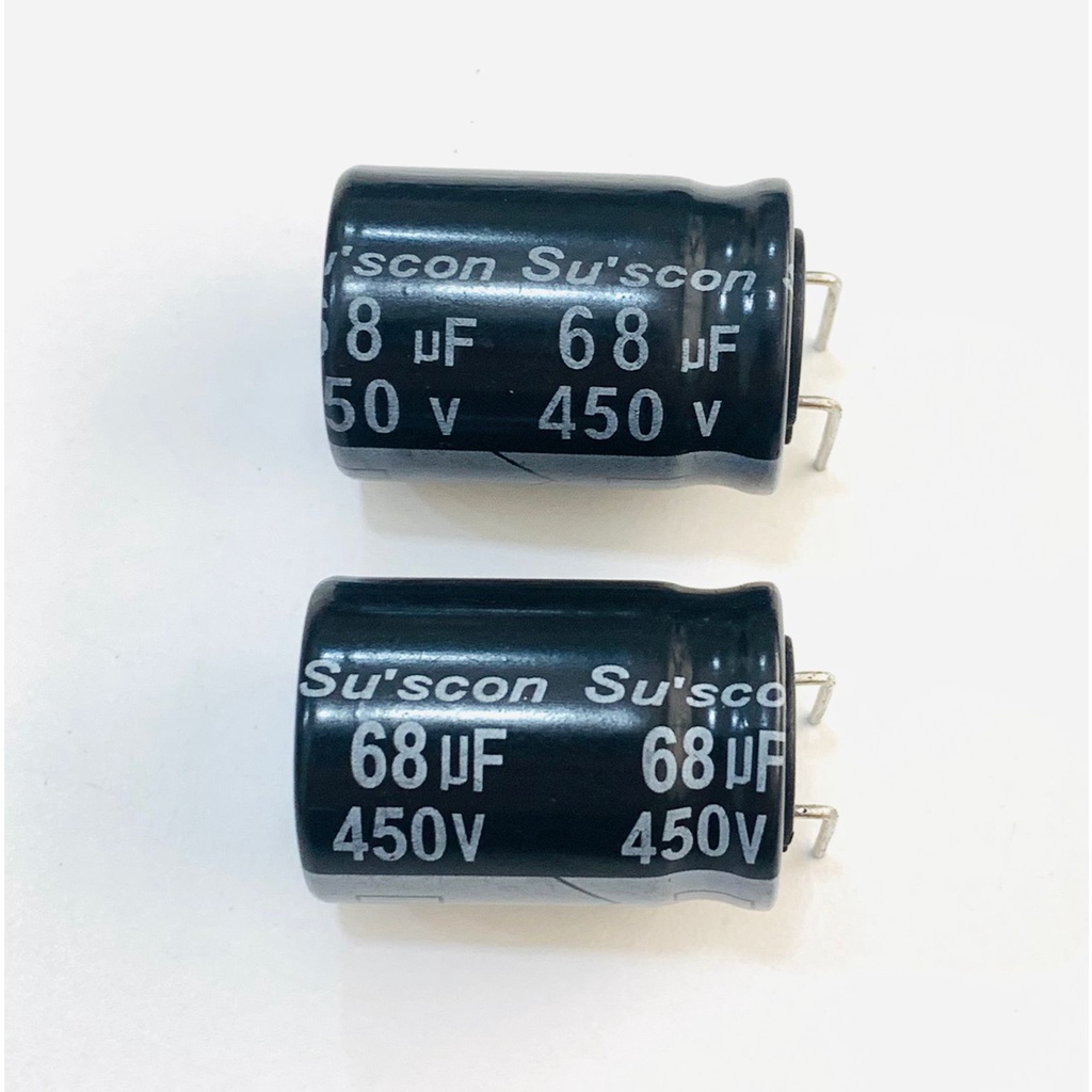 Kit 02 Capacitor Eletrolitico 68uf 450v - Original Su'scon | Shopee Brasil
