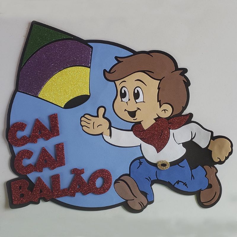 Painel Cai Cai Balão Festa Junina de EVA | Shopee Brasil