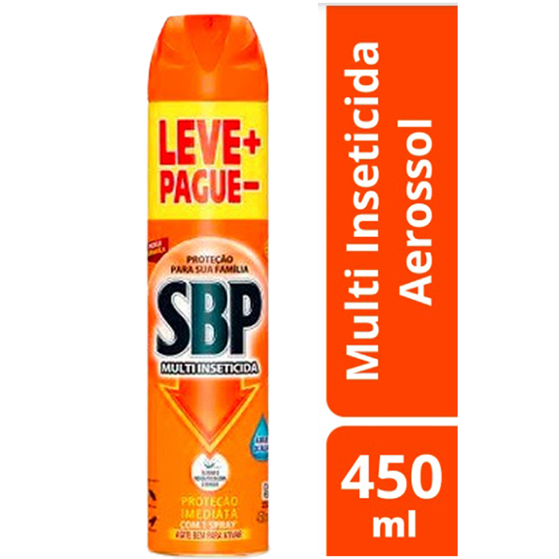 INSETICIDA SBP MULTI AEROSOL PERNILONGO/MOSQUITO 450ML | Shopee Brasil
