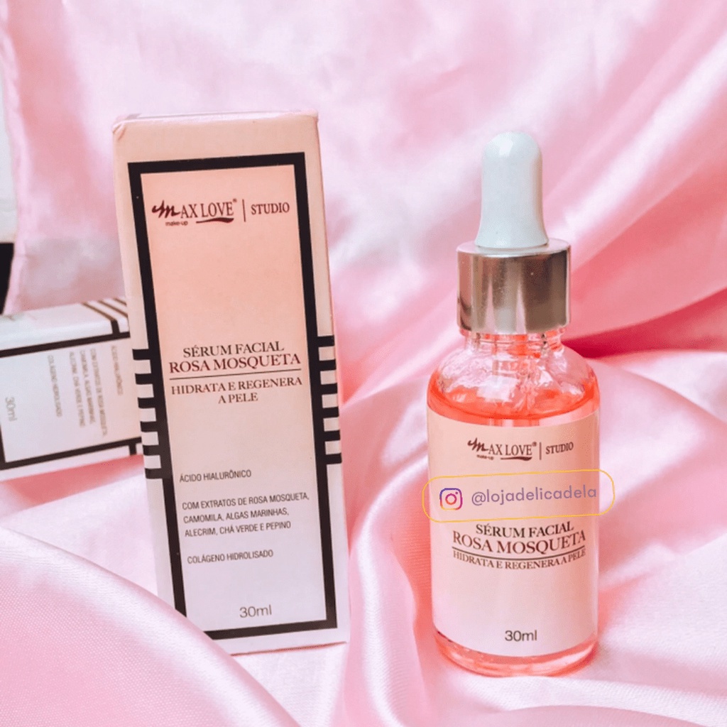 Sérum Facial Rosa Mosqueta Max Love 30ml | Shopee Brasil