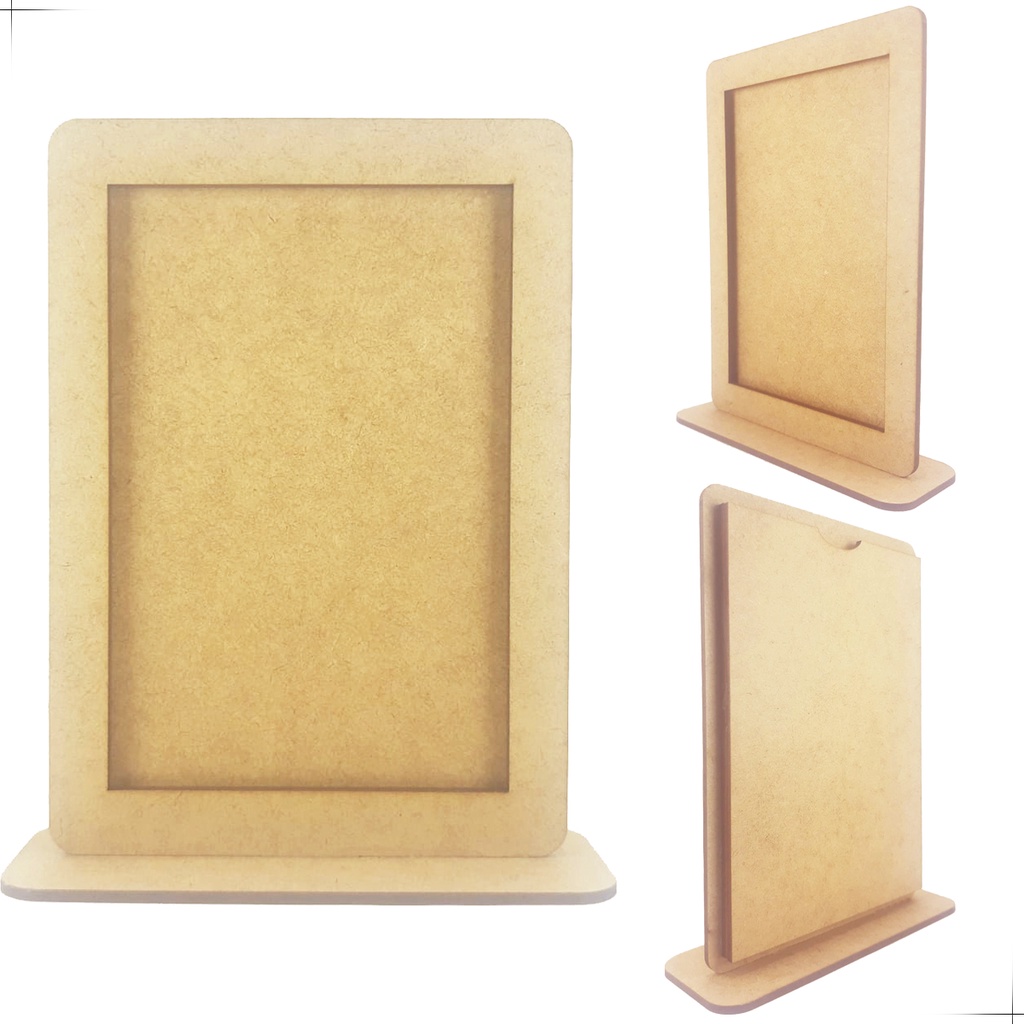 Kit 10 Porta Retrato Simples em Mdf cru para fotos 10cm x 15cm | Shopee ...