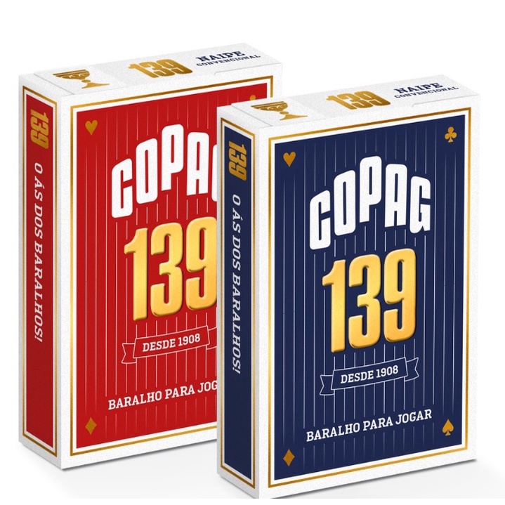 Kit 2 Baralho Copag Original 139 Naipe Convencional Cartas Lacrado ...