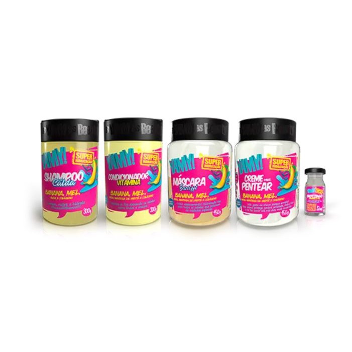 Kit YAMY Super Hidratação Banana e Mel | Shopee Brasil