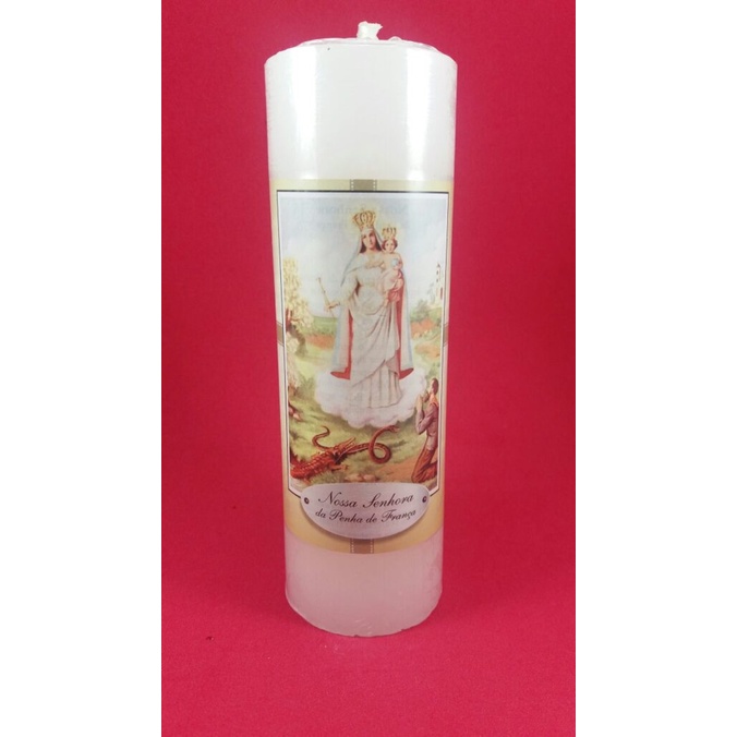 5 unidades de velas de 7 dias Nossa Senhora da Penha 257g | Shopee Brasil