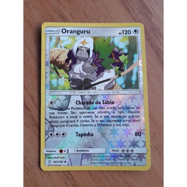 Card Pokémon Oranguru Reverse Foil original e nova | Shopee Brasil