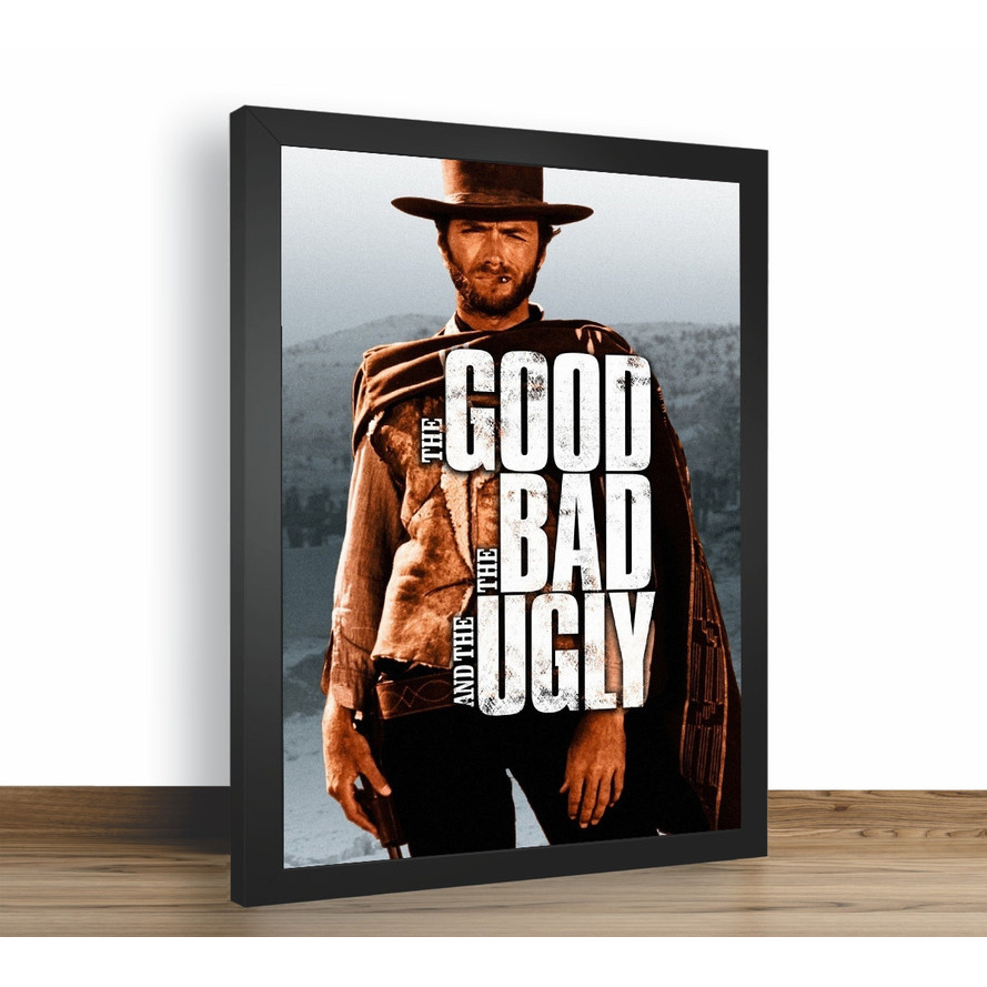 Quadro Decorativo poster The Good And The Bad Ugly Retro | Shopee Brasil