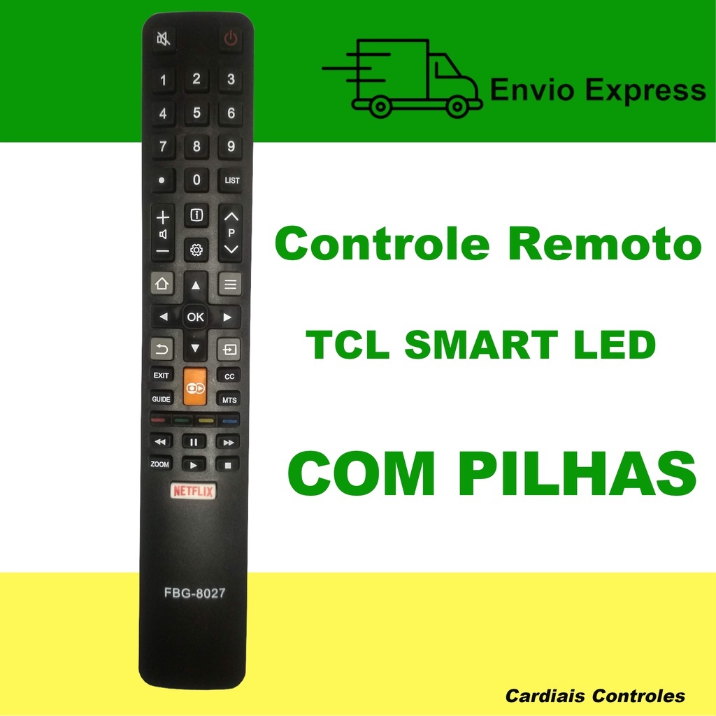 Controle Remoto TV TCL SMART 4K LED | Shopee Brasil
