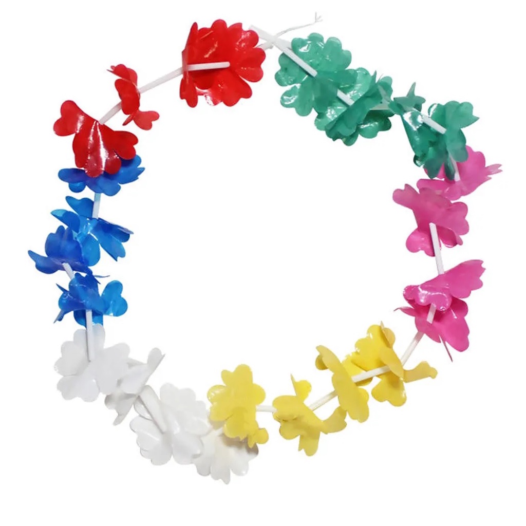 Colar Havaiano Festas Luau Carnaval Havaí 10 Unidades | Shopee Brasil