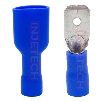 Terminal Fêmea Total E Macho 2,5mm Isolados Kit C/ 20pçs | Shopee Brasil