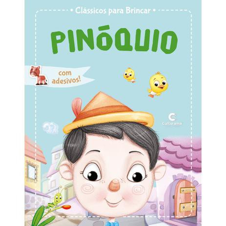 Livro Clássicos Para Brincar - Pinóquio com Atividades e Adesivos | Shopee Brasil