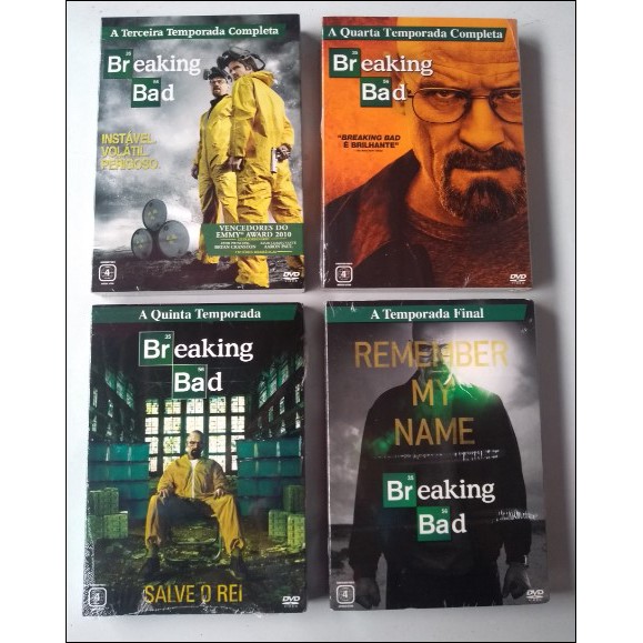 DVD Box - Breaking Bad 3ª/4ª/5ª/ Temporada Final (Novo - Lacrado ...