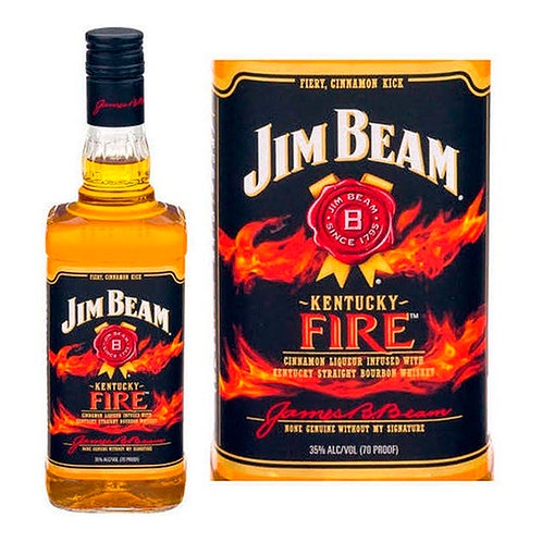 Whisky Jim Beam Bourbon Fire | Shopee Brasil