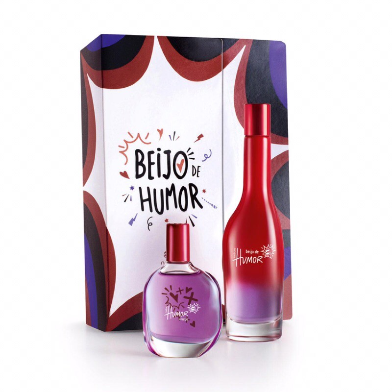 Kit Natura Beijo de Humor Feminino Colônia 75ml + Elixir 25ml Original ...