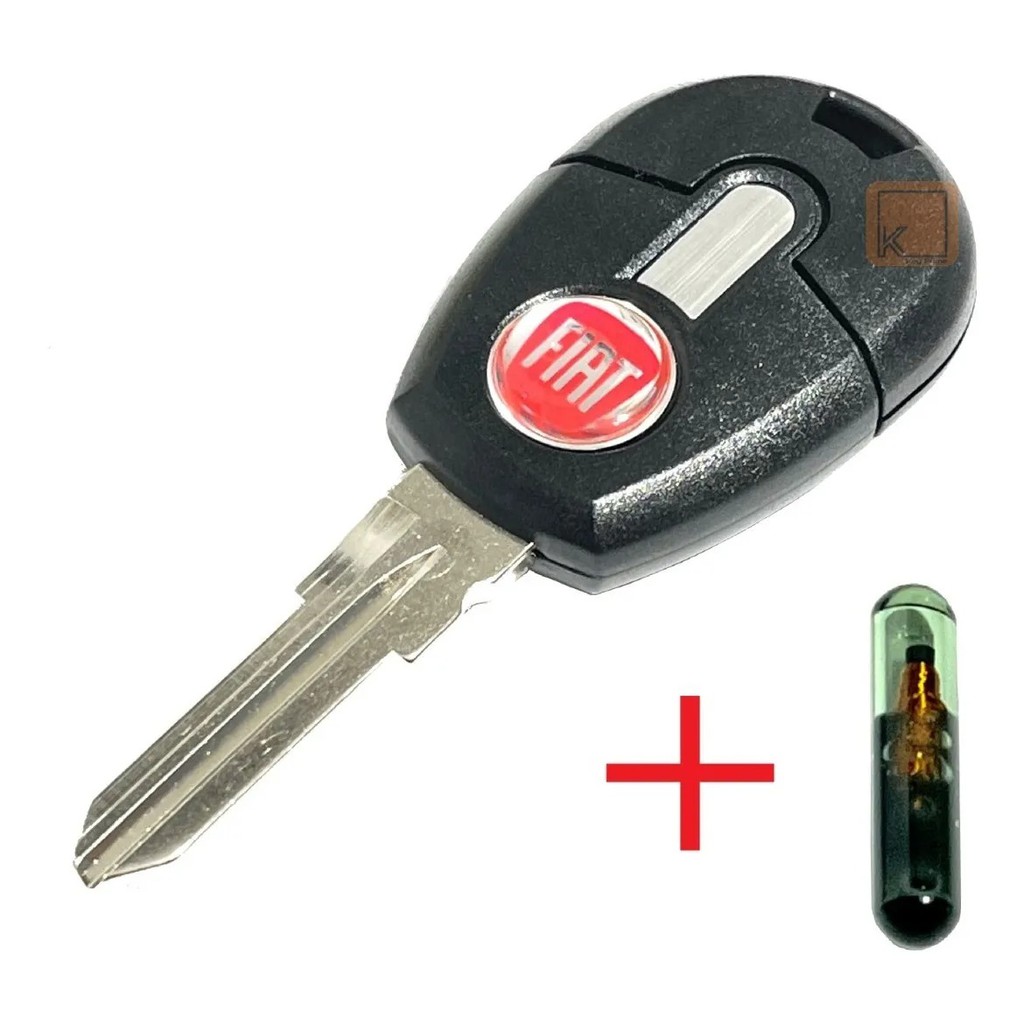 Kit 2 Chave Com Chip Code Fiat Palio Uno Strada Fiorino Sien | Shopee ...