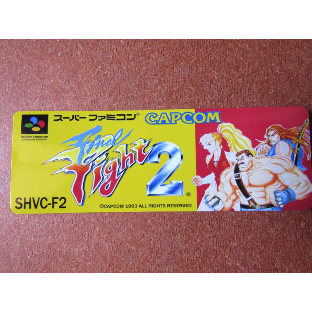 Etiquetas Labels para cartuchos de Super Famicom - Final Fight 2 ...