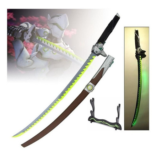 Espada Katana Genji 120 Cm (dragon Sword): Overwatch Com Led | Shopee ...