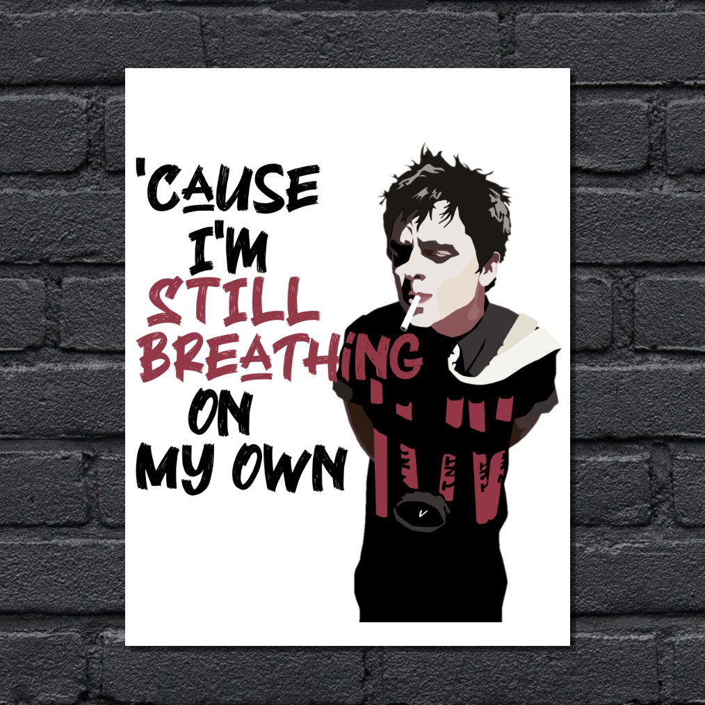 Placa Decorativa em MDF com 21x30cm - Green Day - Still Breathing ...