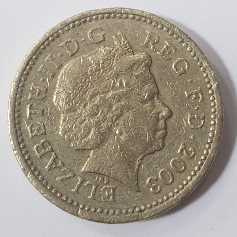 Moeda 1 one pound Rainha | Shopee Brasil