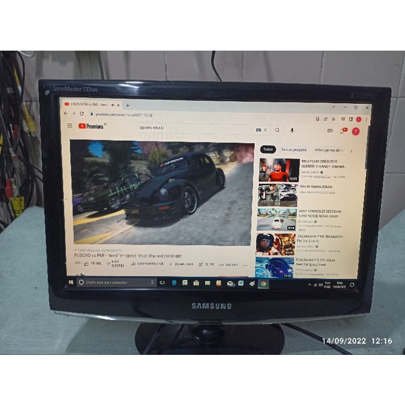 monitor sansung LS17cmn usado | Shopee Brasil