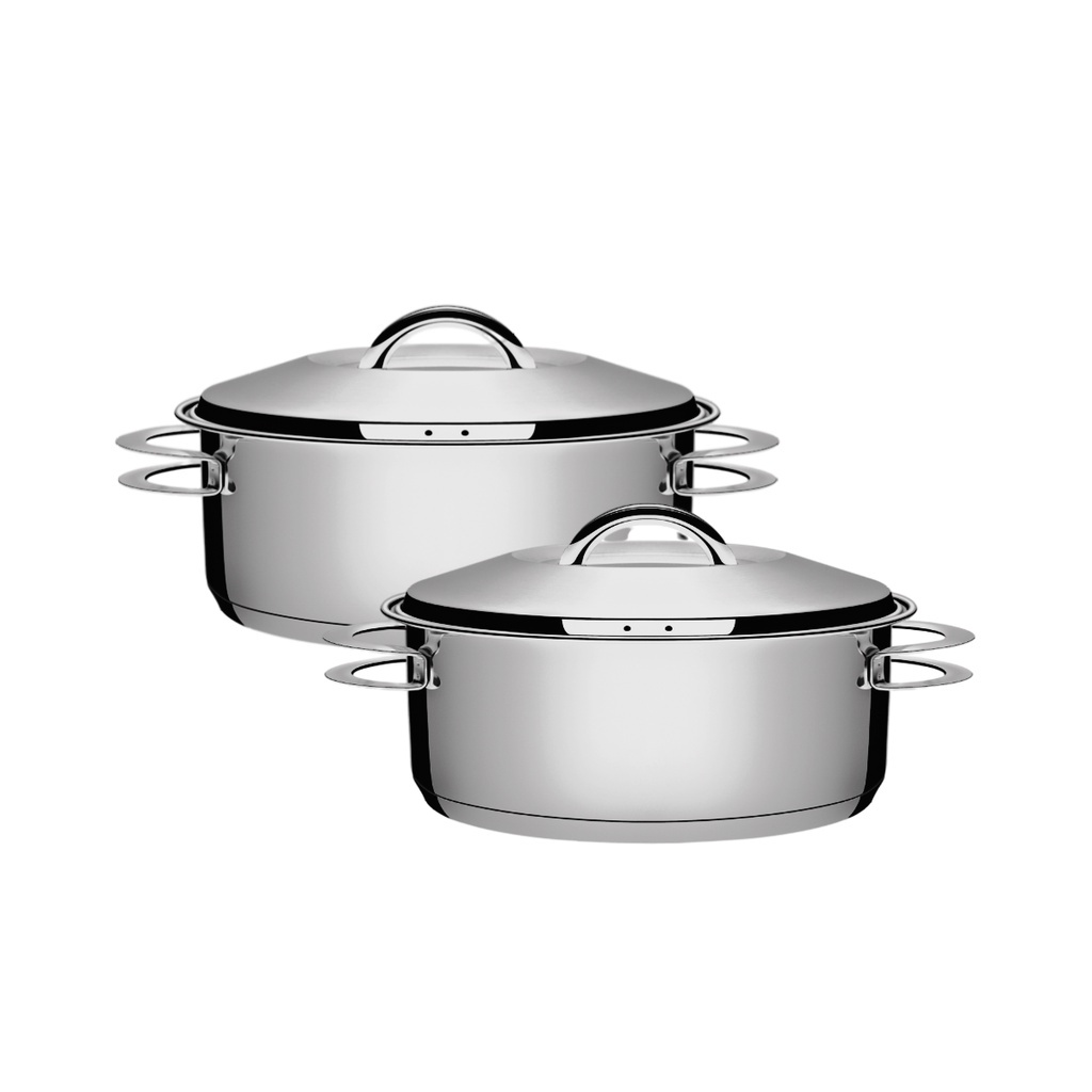 Jogo Panelas Solar 2 Peças Tramontina Inox 20 e 24Cm Indução | Shopee ...
