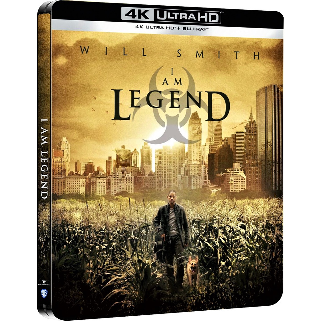 Steelbook Eu Sou A Lenda - 4K Ultra HD + Blu-ray Lacrado | Shopee Brasil