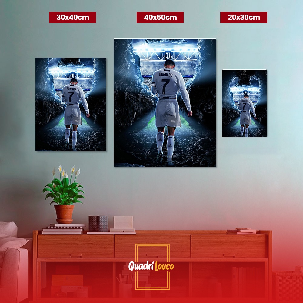 Quadro do Cristiano Ronaldo (CR7) #03 | Shopee Brasil